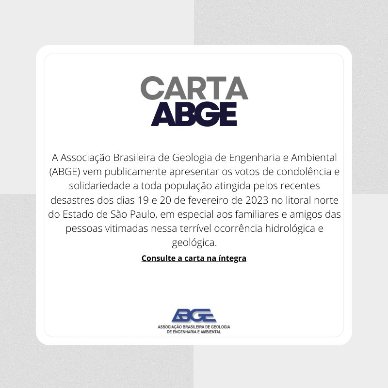 ABGE - Associação Brasileira de Geologia de Engenharia Ambiental