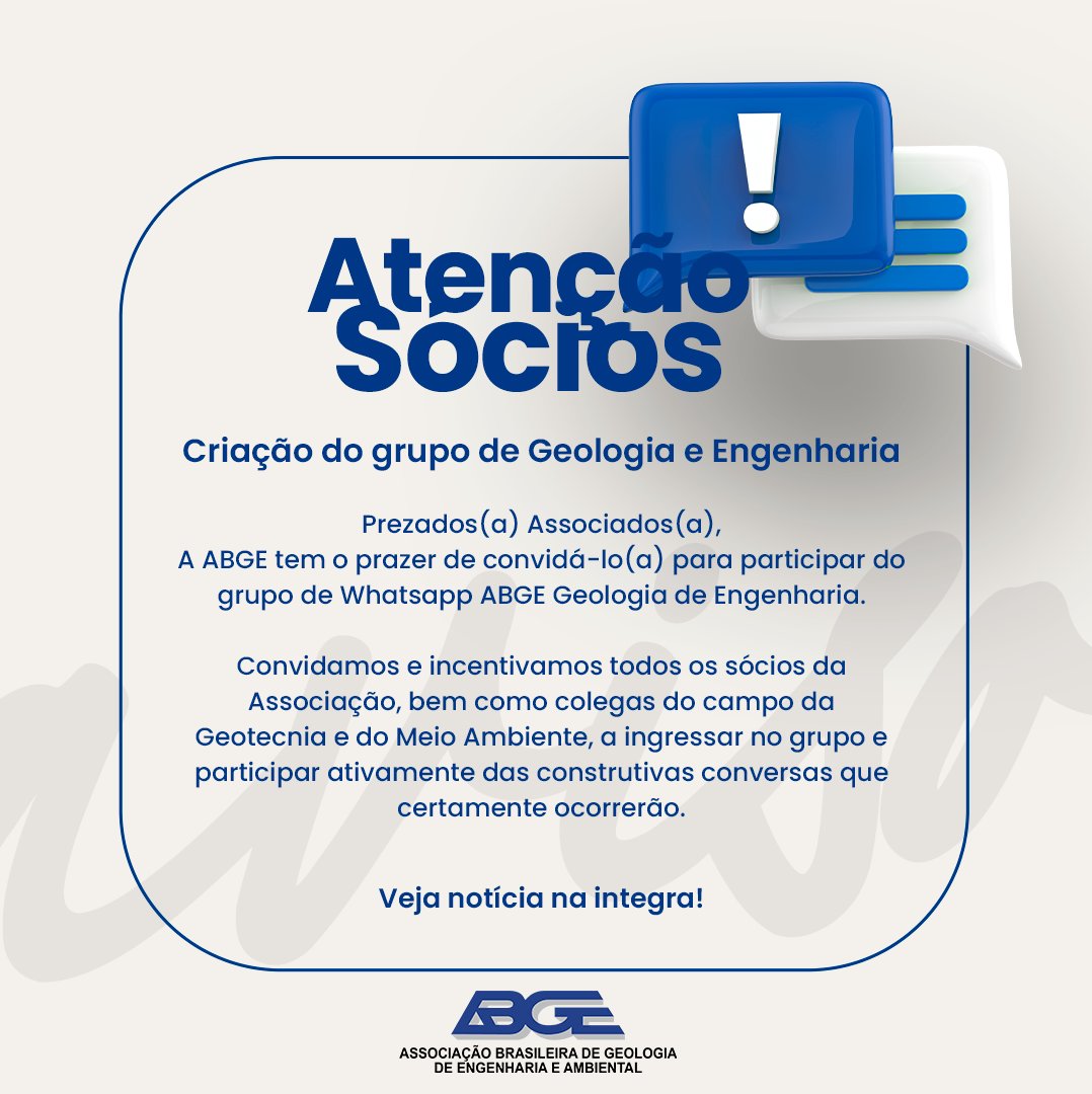 ABGE - Associação Brasileira de Geologia de Engenharia Ambiental